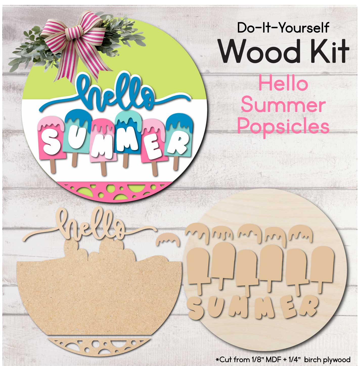 WOOD KIT / Popsicle Summer – WallCutz Crafts