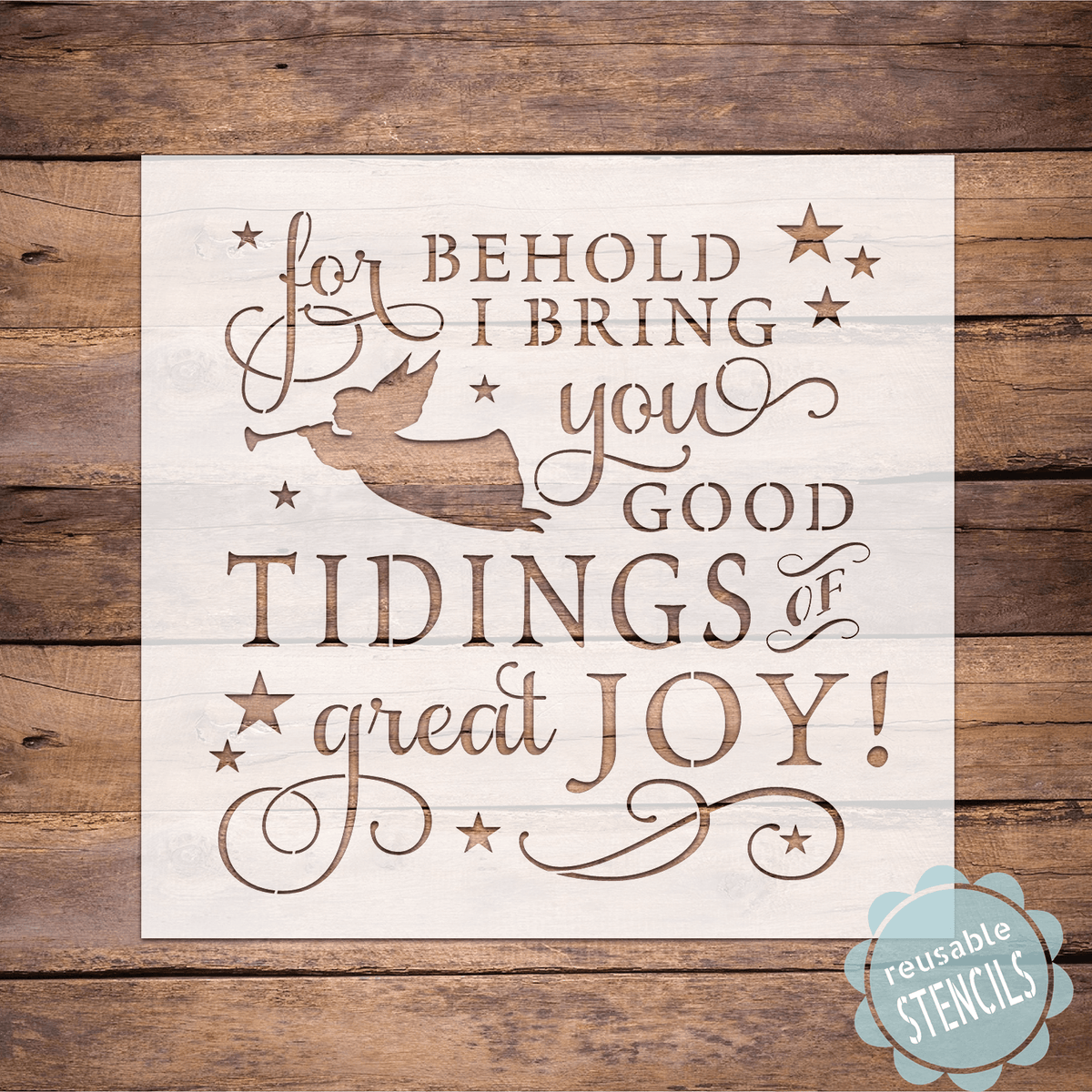 Good Tidings of Great Joy - Christmas Stencil| WallCutz Crafts