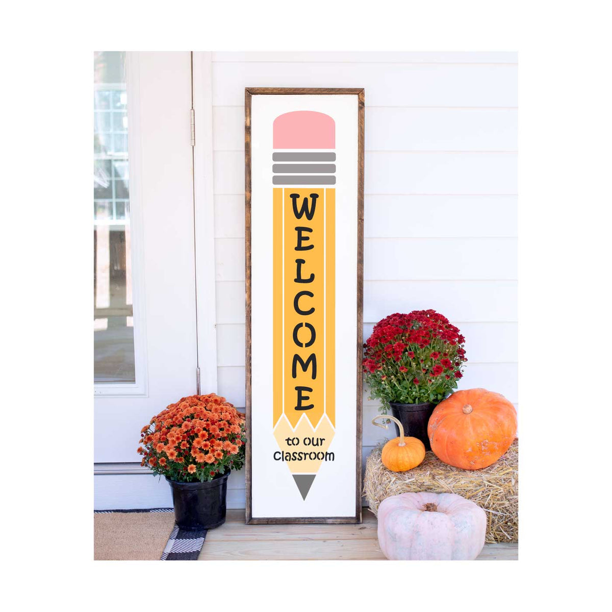 Welcome Pencil / Back to School Leaner Stencil| WallCutz Crafts