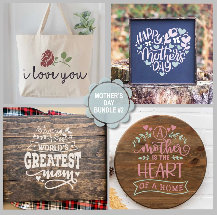 Best Happy Mother's Day Stencil Ideas | WallCutz| WallCutz Crafts