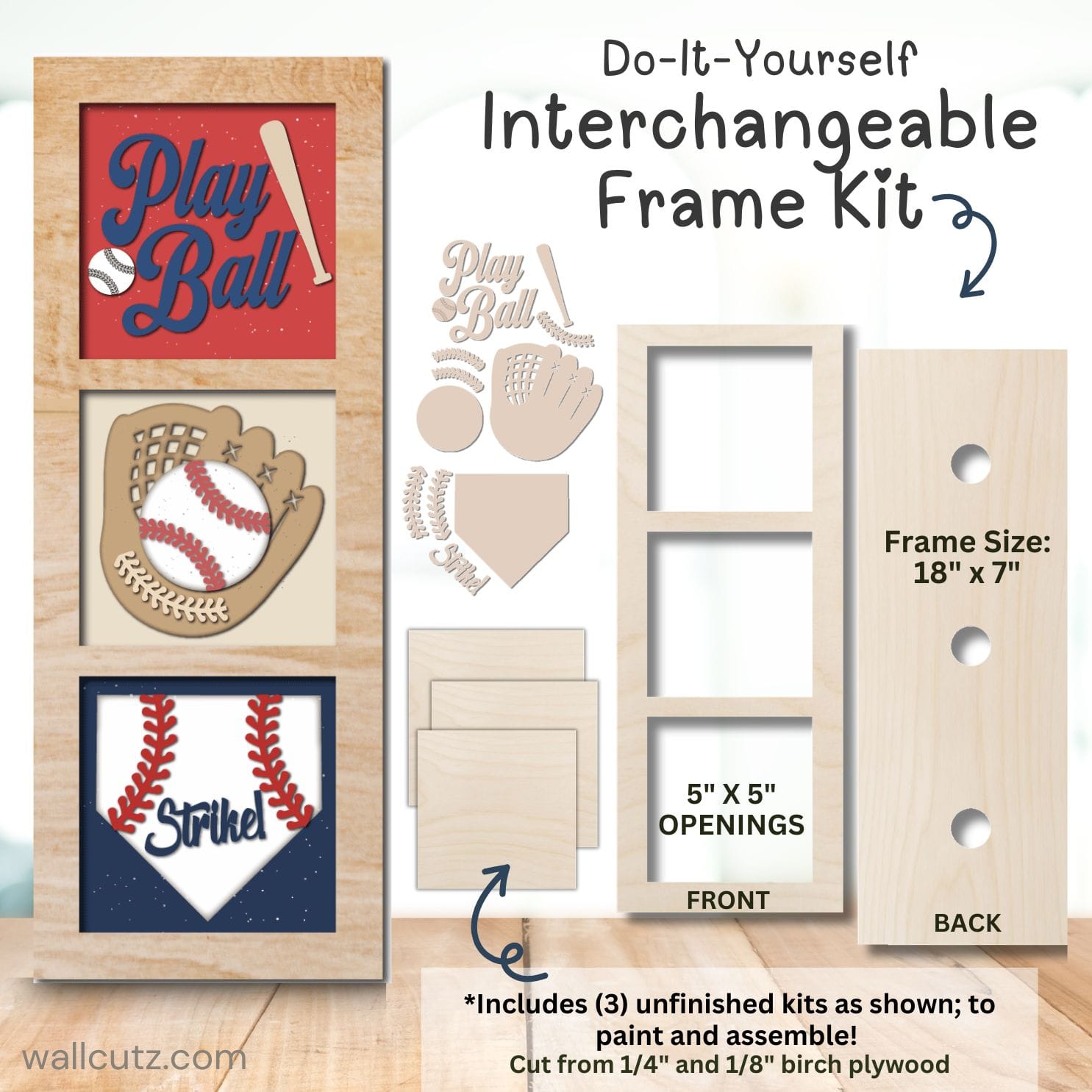 Interchangeable Wood Kits for Year-Round Seasonal Decor – WallCutz Crafts