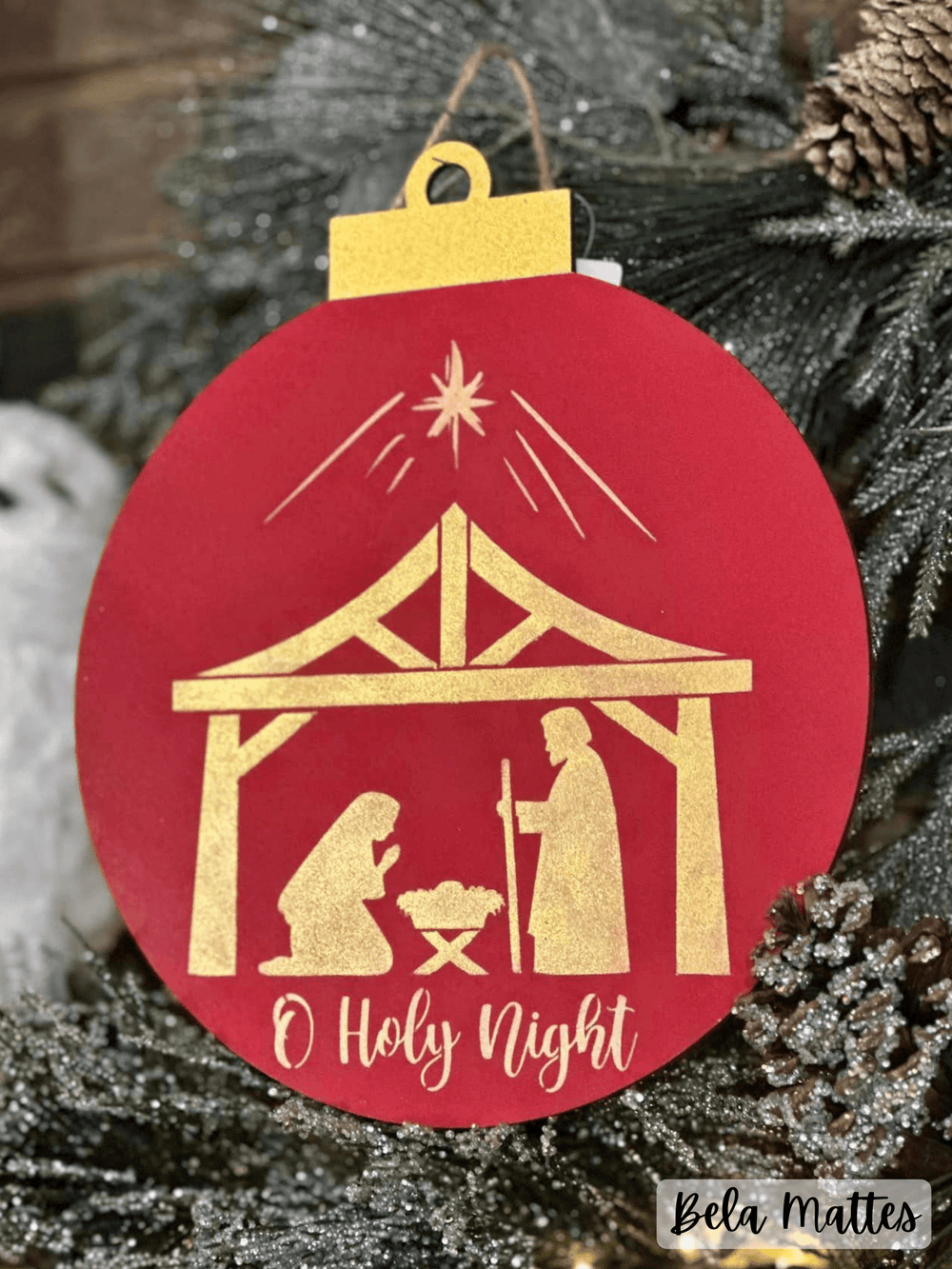 O Holy Night Nativity Stencil| WallCutz Crafts