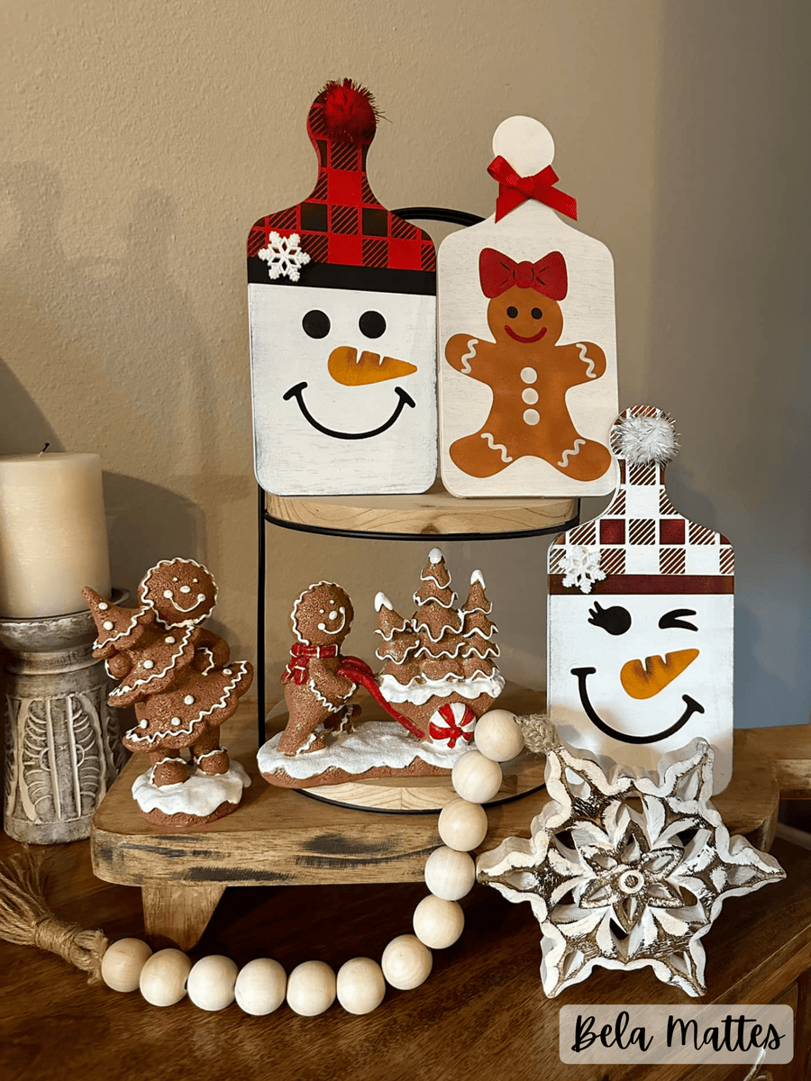 Snowman Faces / 6pc Stencil Pack| WallCutz Crafts