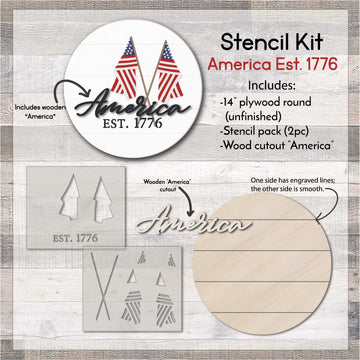 Patriotic / Americana Stencils – WallCutz Crafts