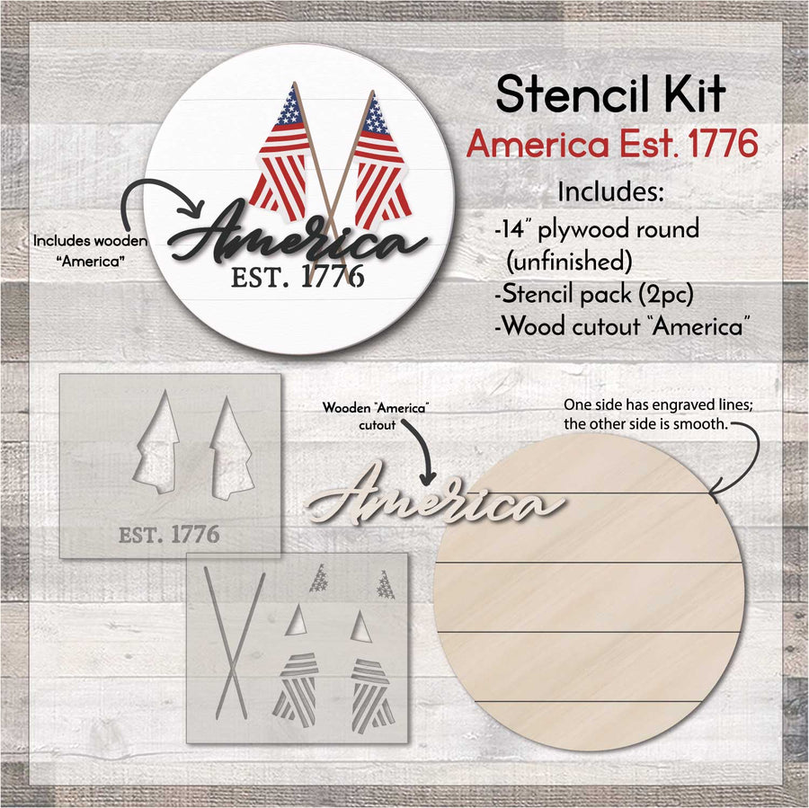 Patriotic / Americana Stencils – WallCutz Crafts