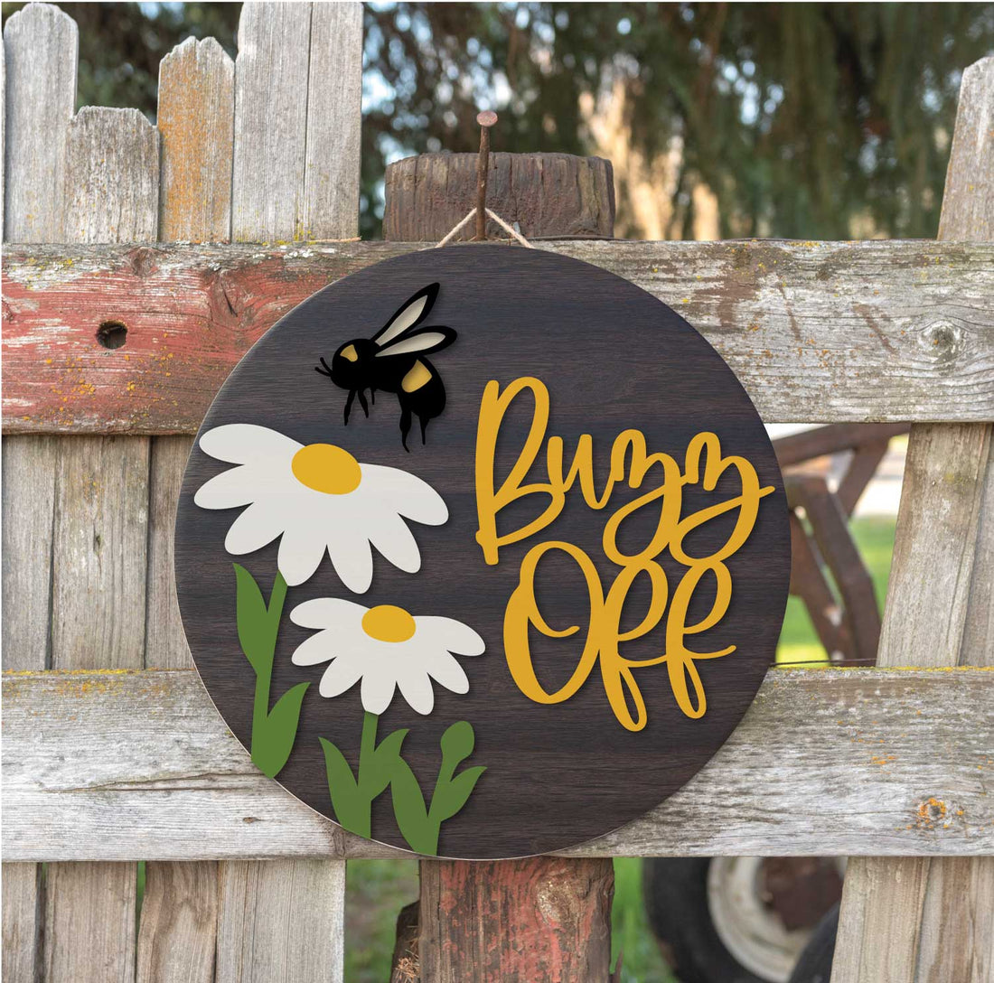 WOOD KIT / Buzz Off Daisies| WallCutz Crafts