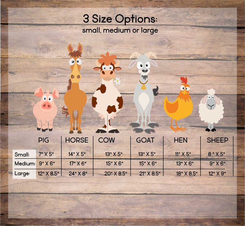 Farm Animal Bundle / Stencil Pack| WallCutz Crafts