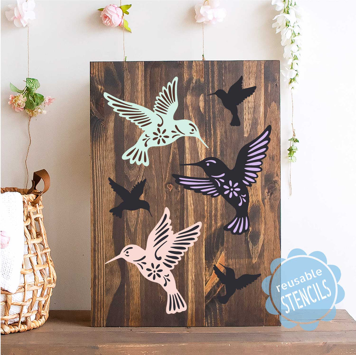Hummingbird / Stencil Pack| WallCutz Crafts