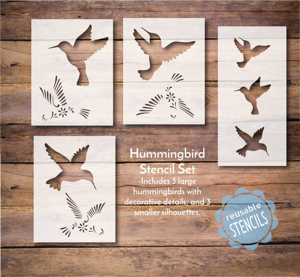 Hummingbird / Stencil Pack| WallCutz Crafts