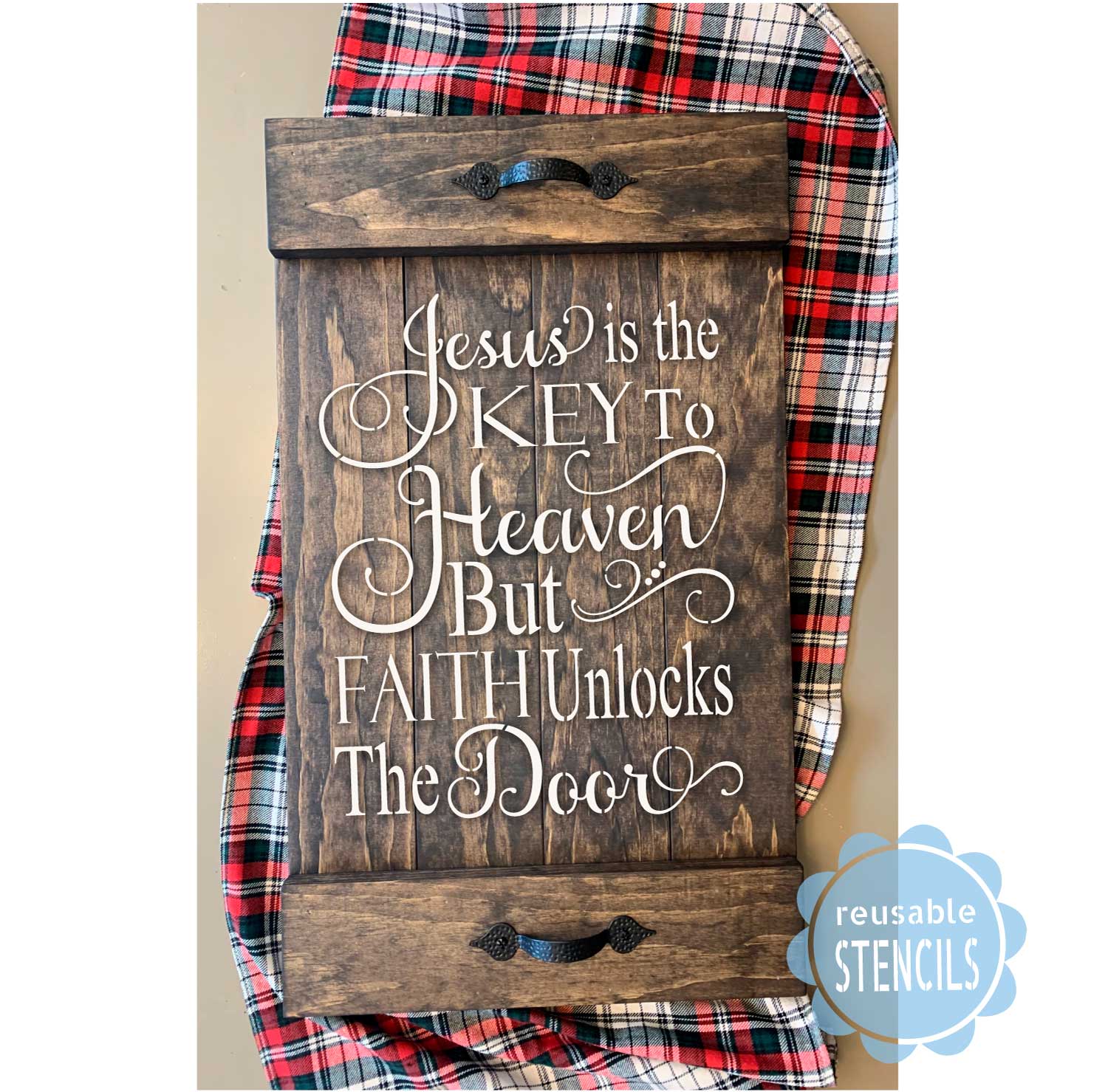 Jesus Is the Key / Reusable Stencil| WallCutz Crafts