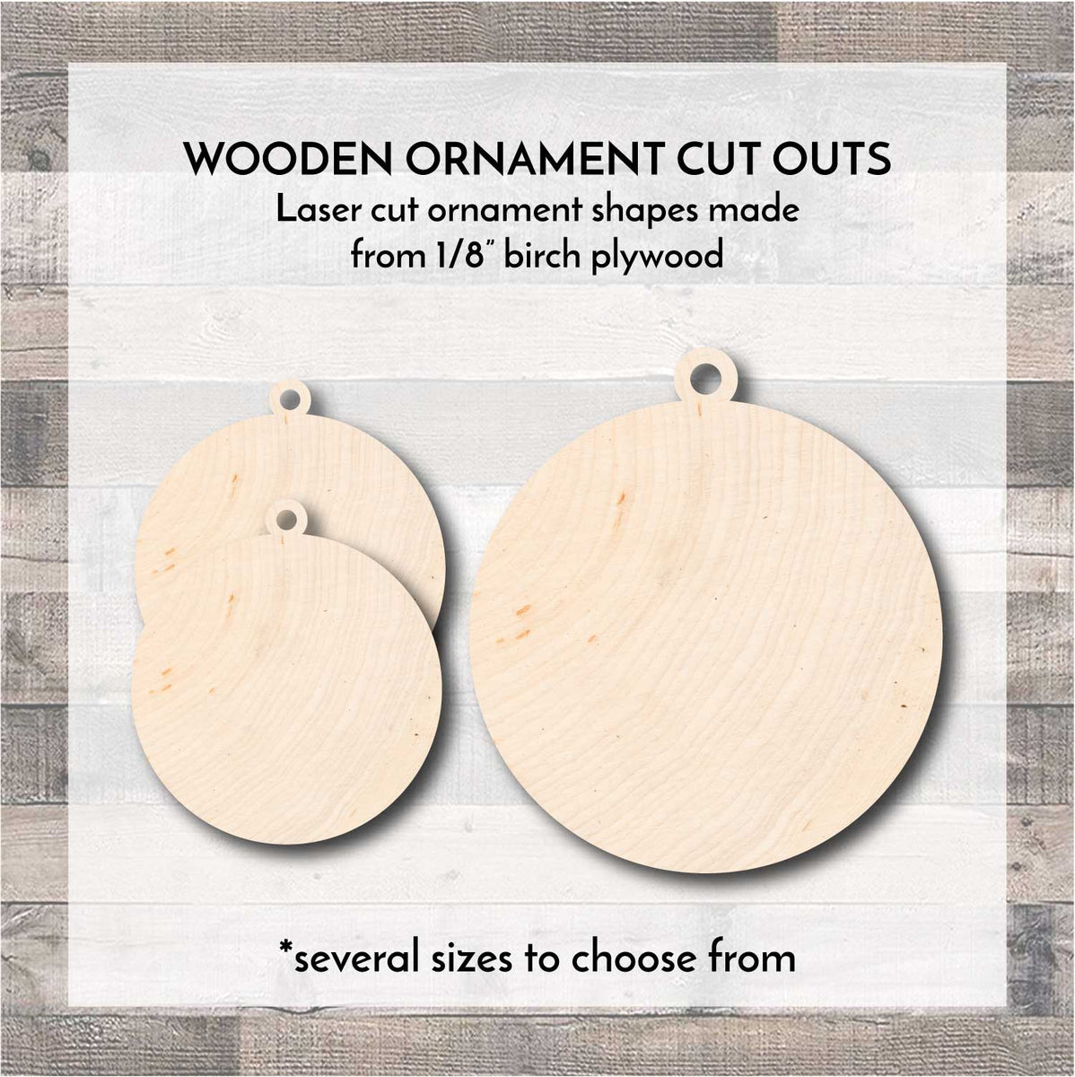 Ornament Shape / Wood Cut-Out| WallCutz Crafts