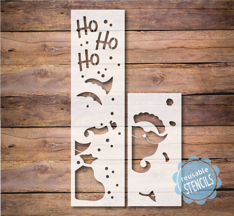 Santa Claus Ho Ho Ho / Porch Christmas Stencil| WallCutz Crafts