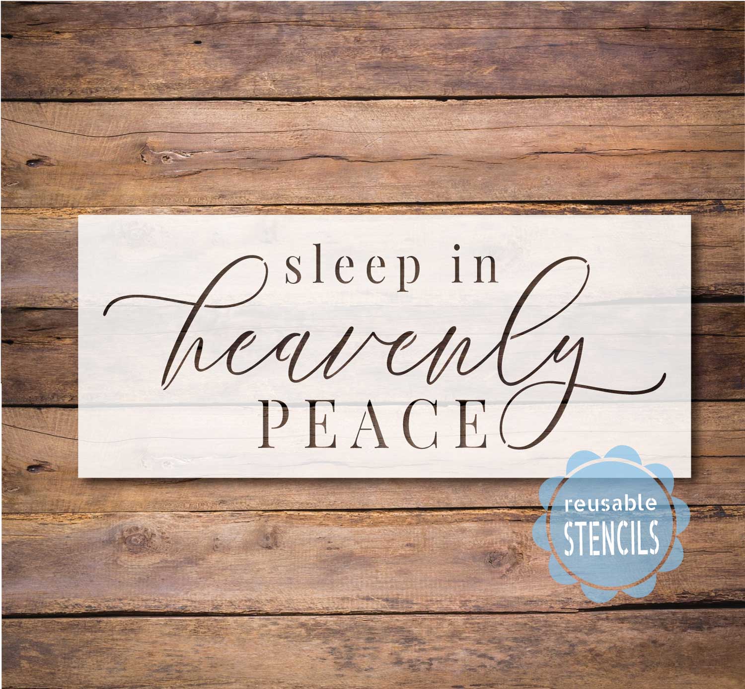 Sleep in Heavenly Peace / Reusable Stencil| WallCutz Crafts