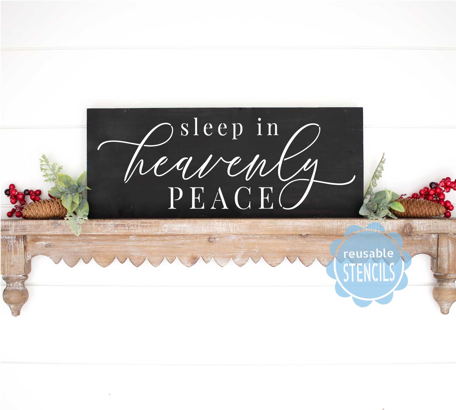 Sleep in Heavenly Peace / Reusable Stencil – WallCutz Crafts