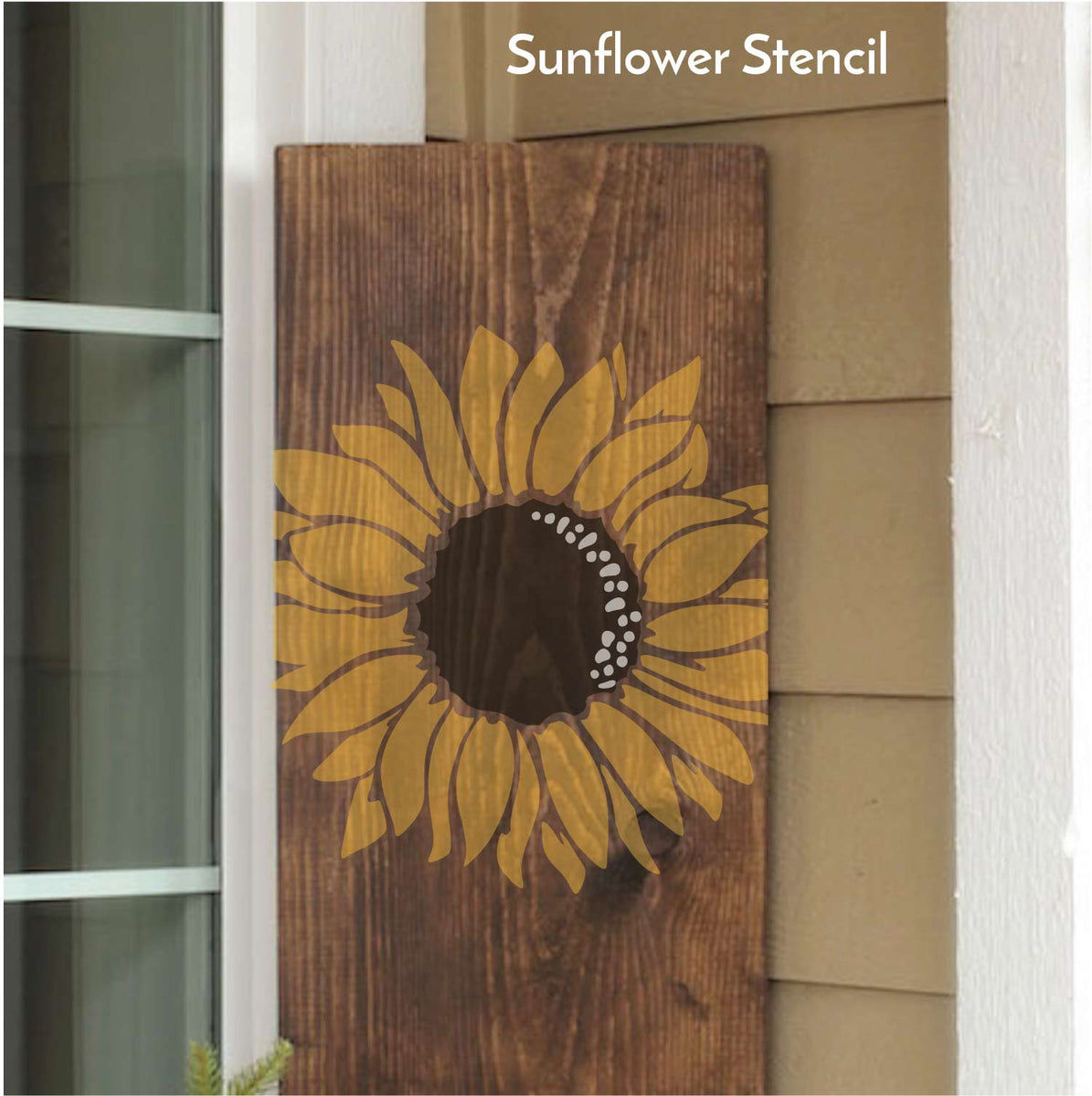 Sunflower Stencil