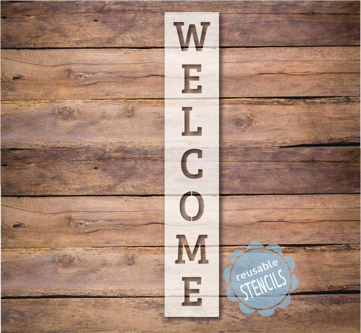 Welcome Letters / Reusable Stencil| WallCutz Crafts