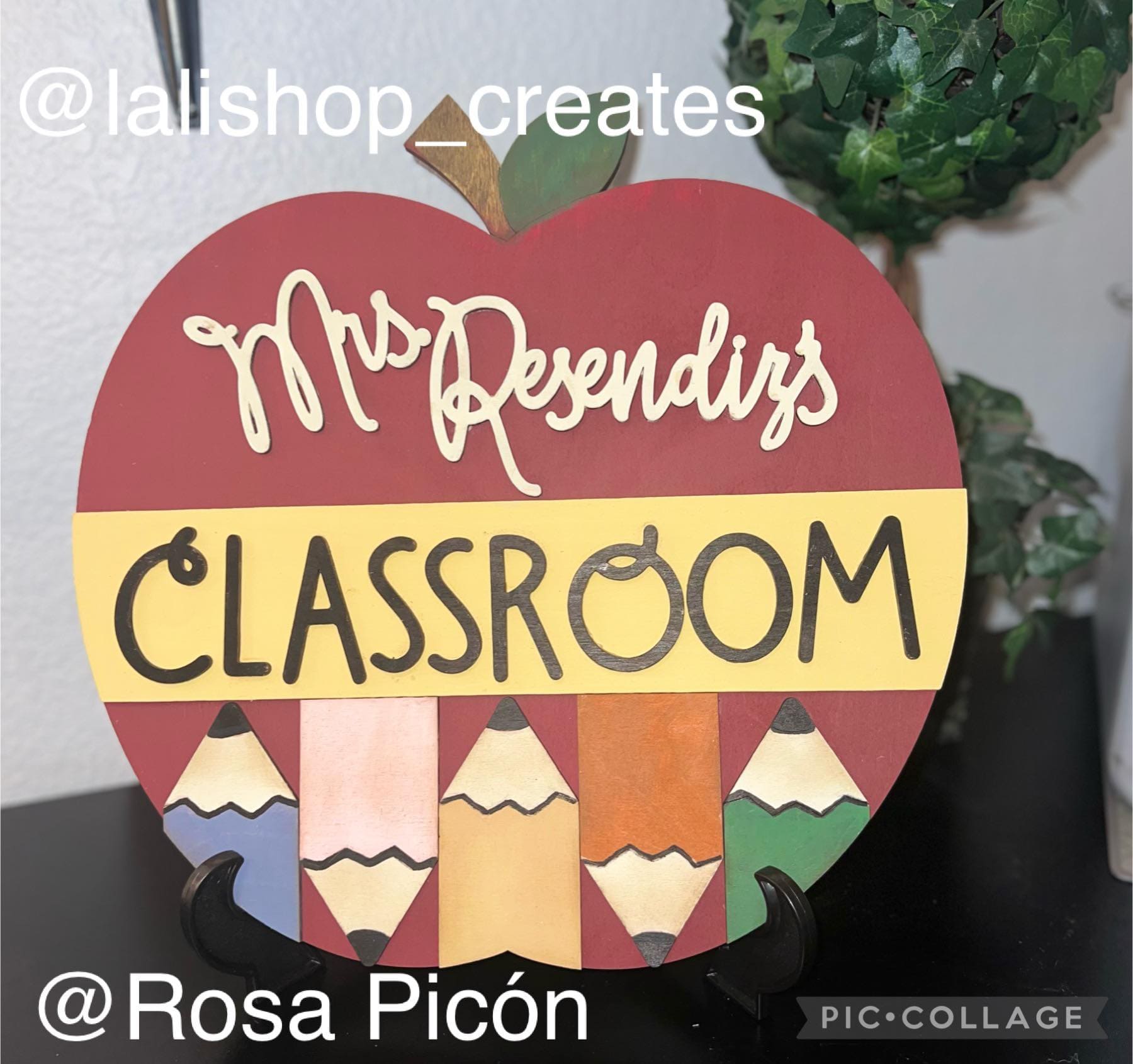 WOOD KIT /Teacher Name Door Sign Kit| WallCutz Crafts