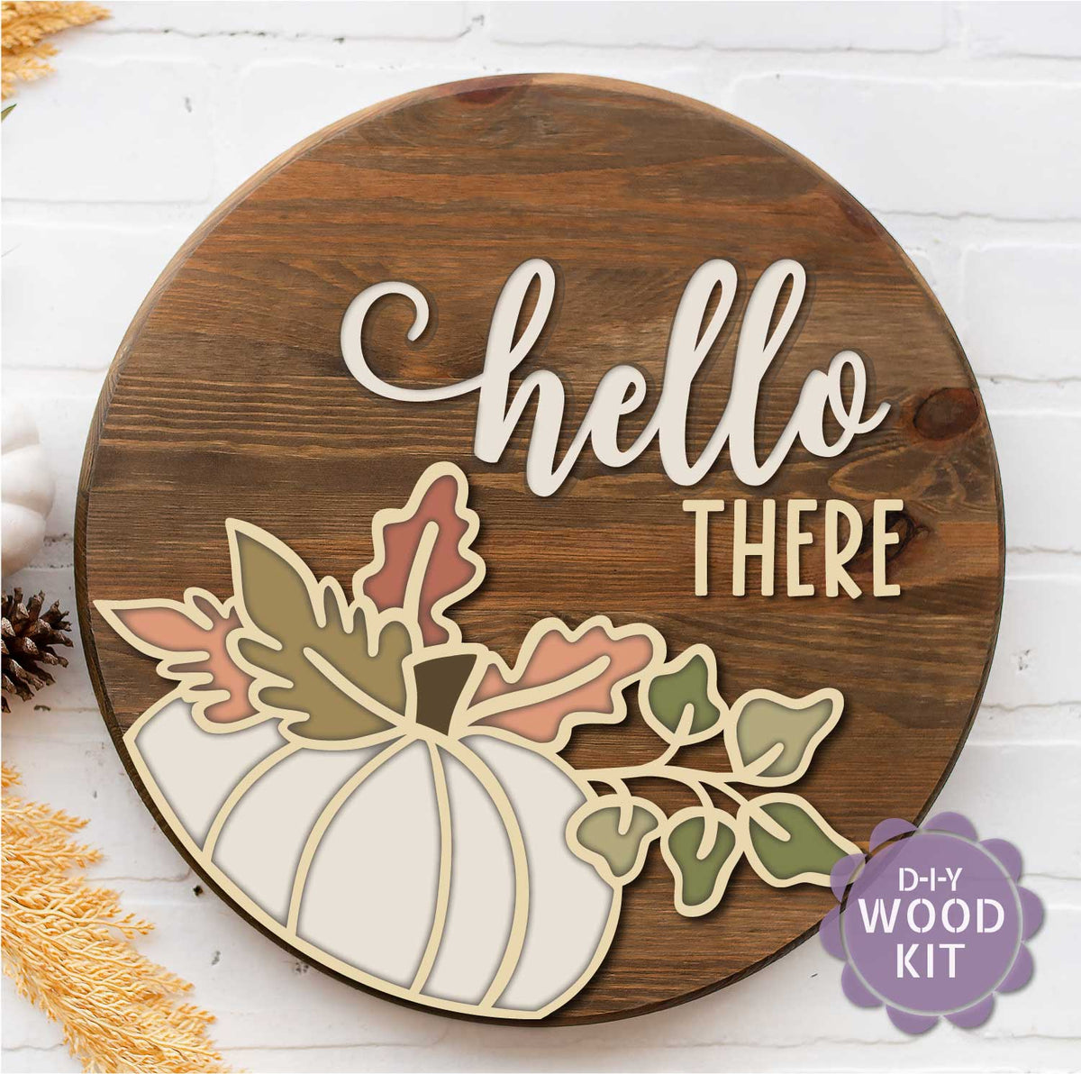 WOOD KIT / Hello There Pumpkin| WallCutz Crafts