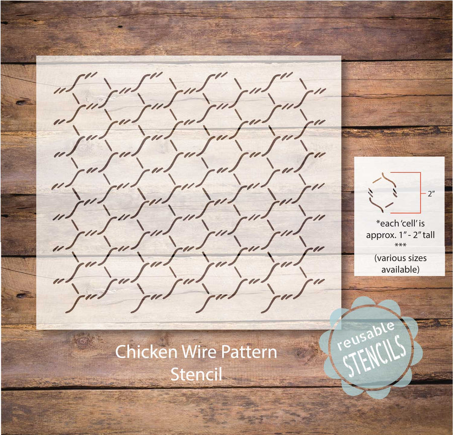 Chicken Wire / Pattern Stencil| WallCutz Crafts