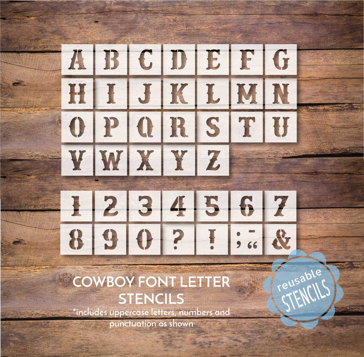 Old West Font Stencils