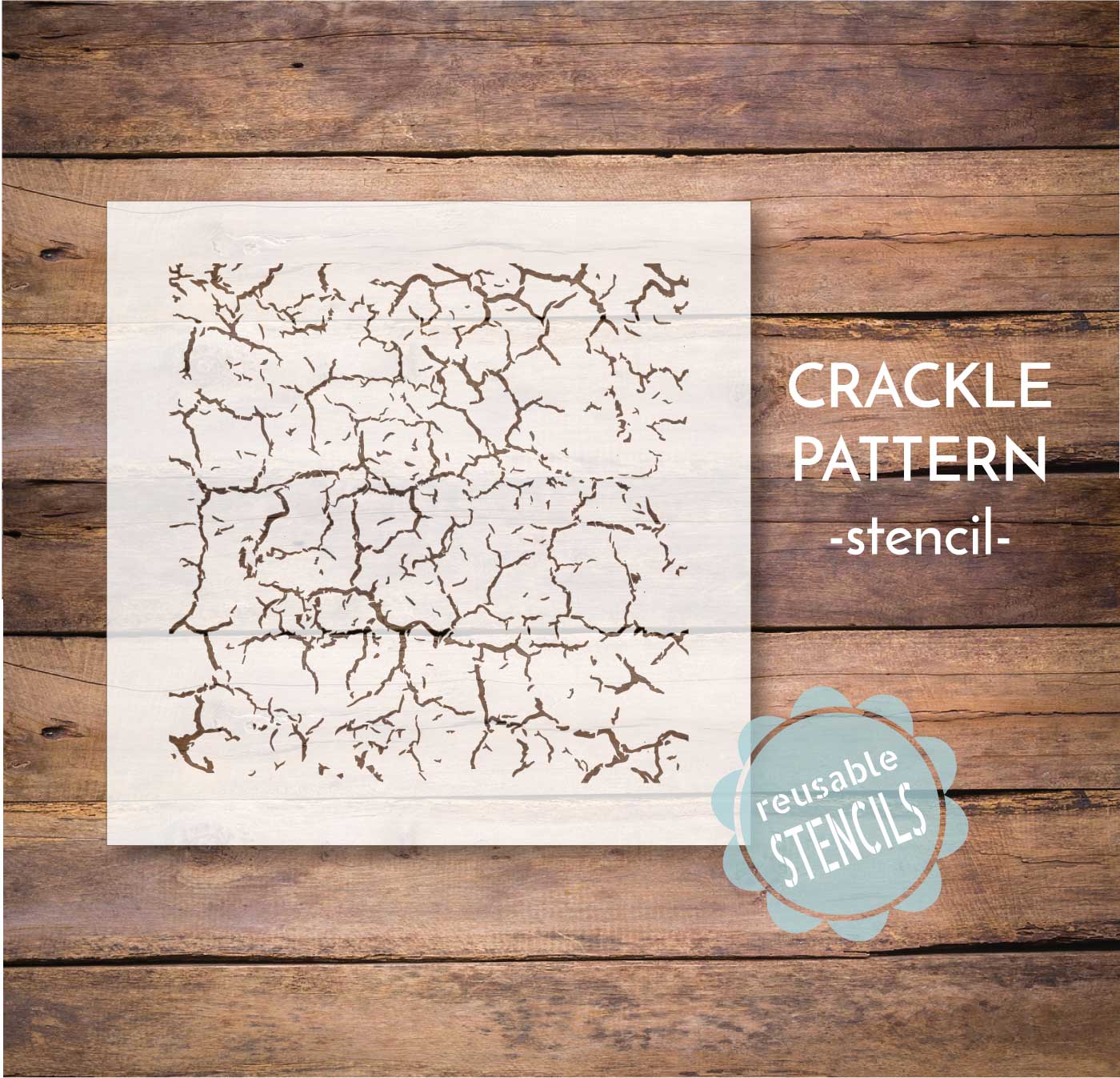 Crackle / Distressed Pattern Stencil – WallCutz Crafts