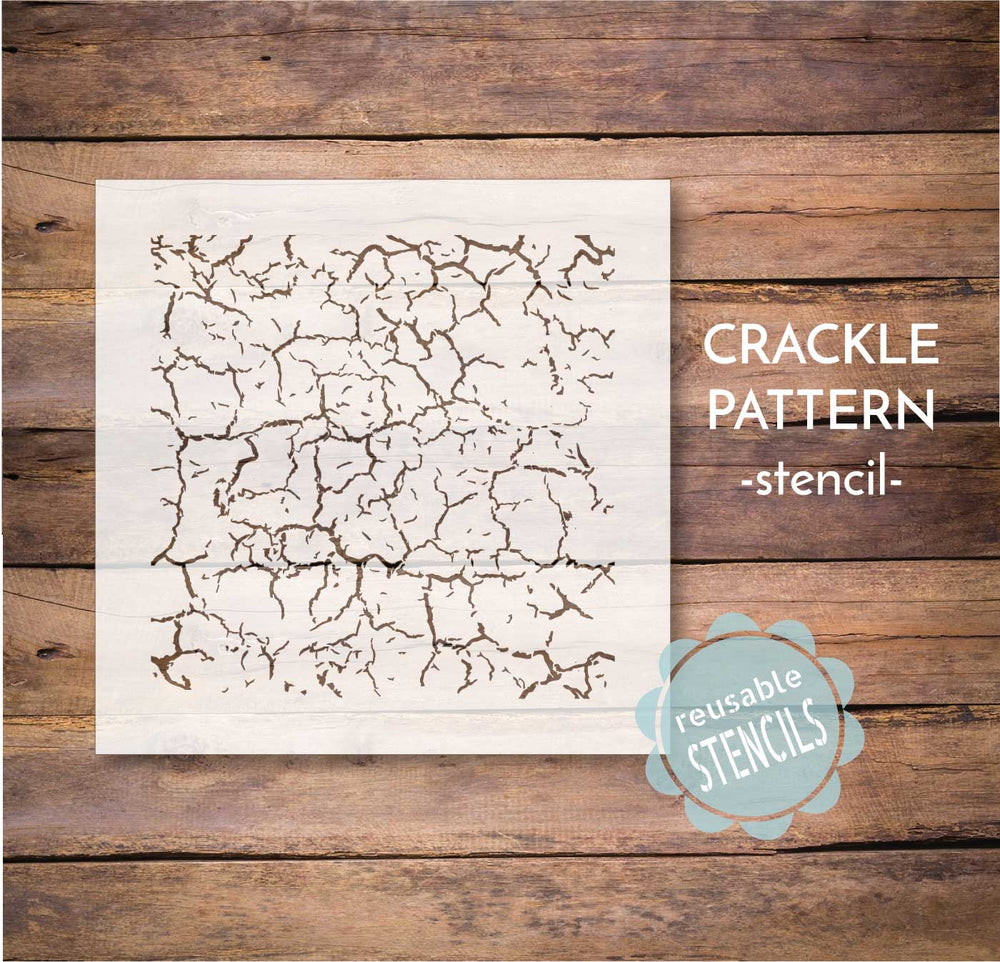 Crackle / Distressed Pattern Stencil| WallCutz Crafts