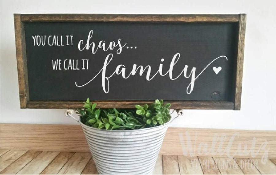Family Chaos Stencil| WallCutz Crafts