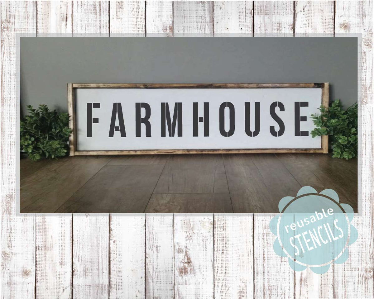 Farmhouse Stencil| WallCutz Crafts