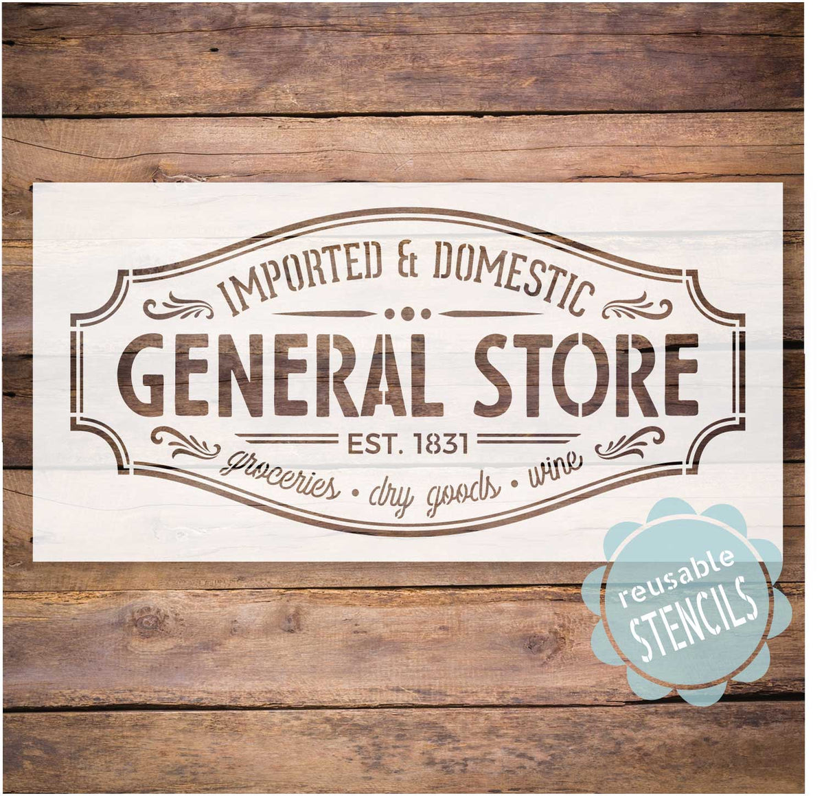 General Store - stencil| WallCutz Crafts