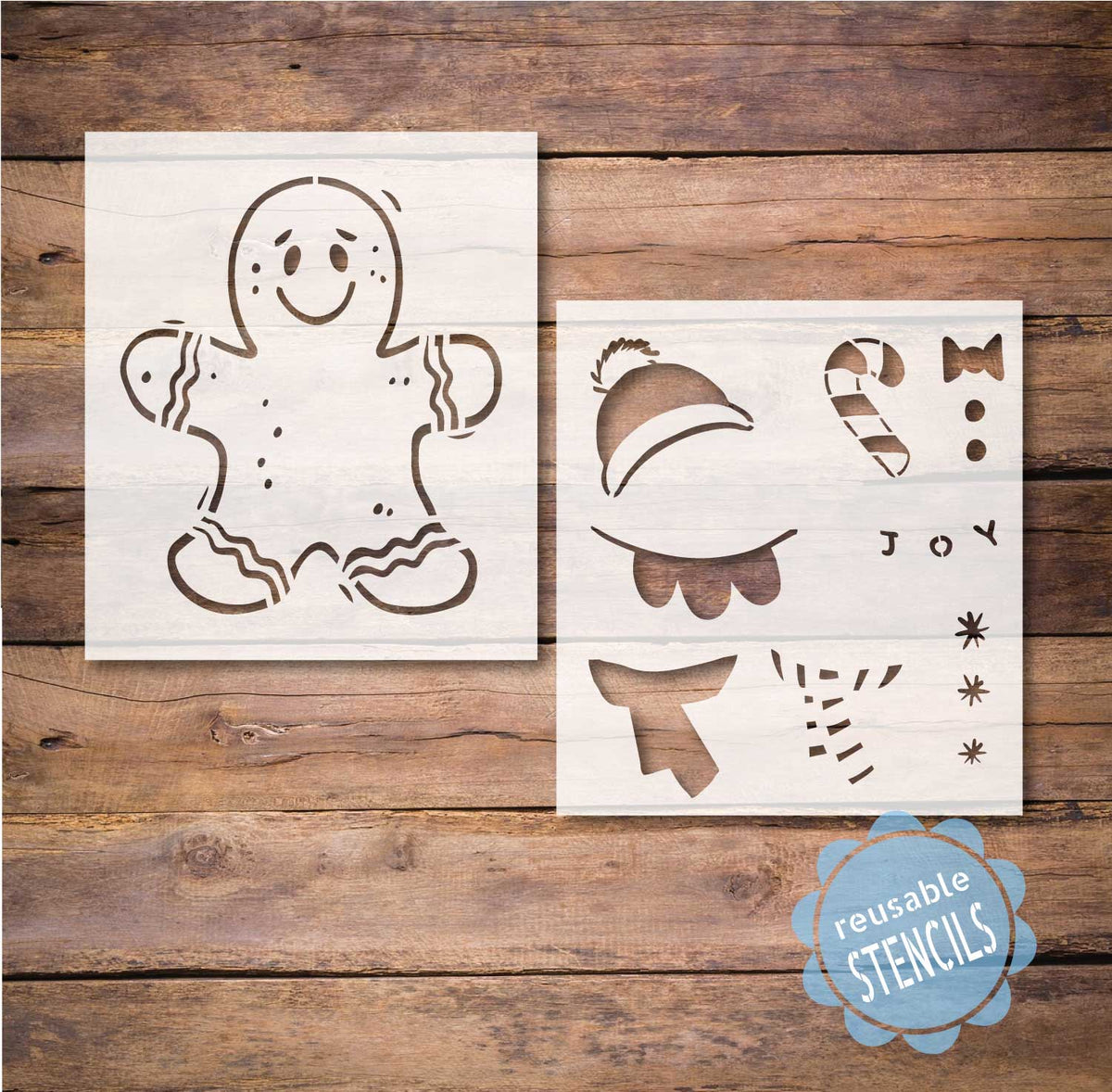 Gingerbread Man / Christmas Stencil| WallCutz Crafts