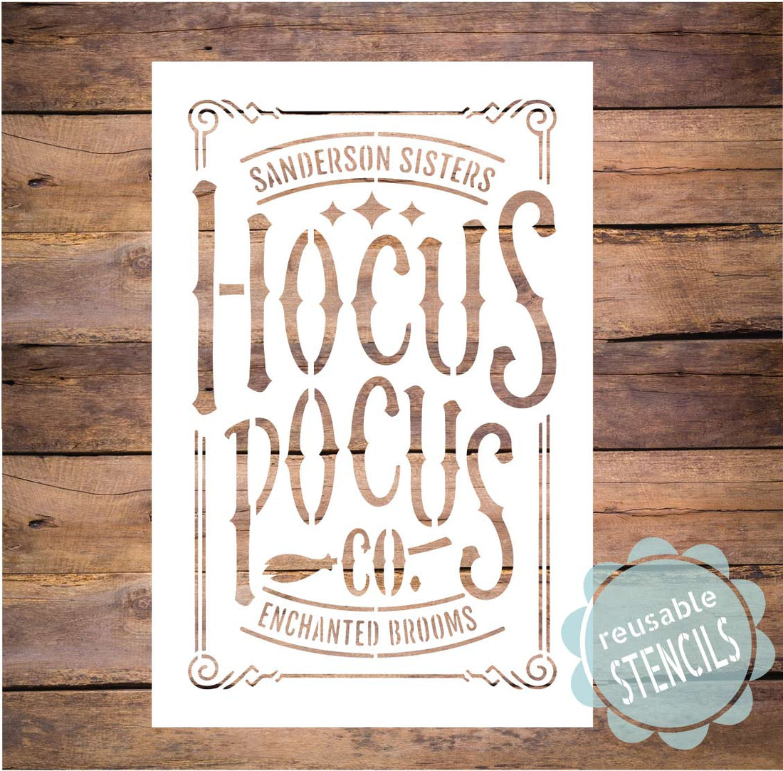 Hocus Pocus Halloween Stencil| WallCutz Crafts