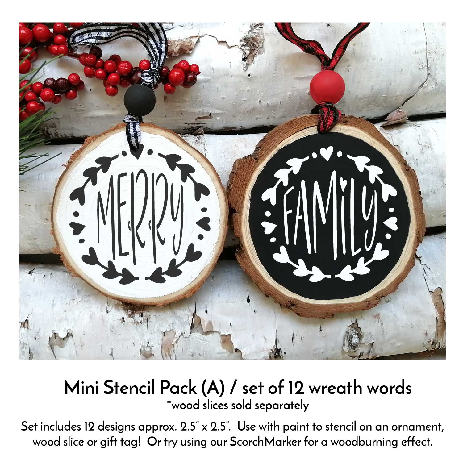 Mini Stencil Pack (A) – WallCutz Crafts