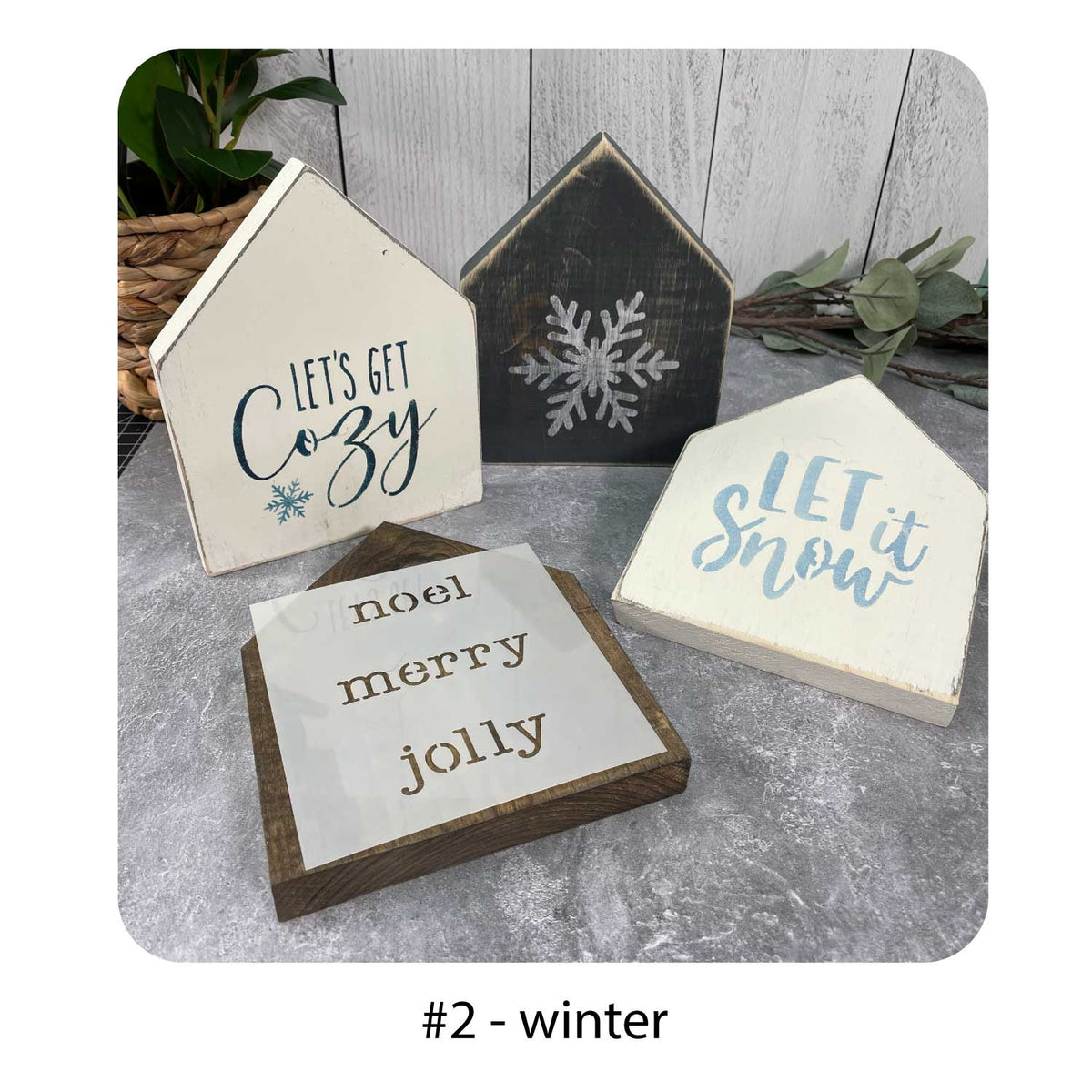 Mini Stencil Packs #1-#6 / (blocks not included)| WallCutz Crafts
