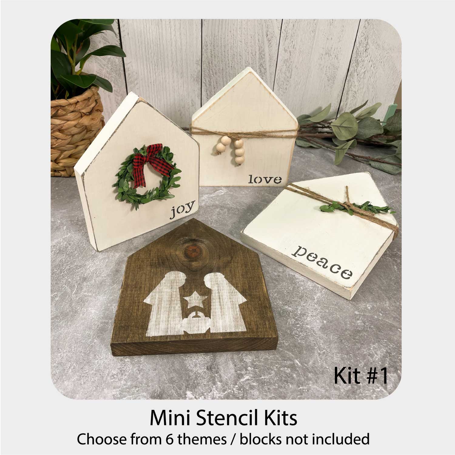 Mini Stencil Packs #1-#6 / (blocks not included) – WallCutz Crafts