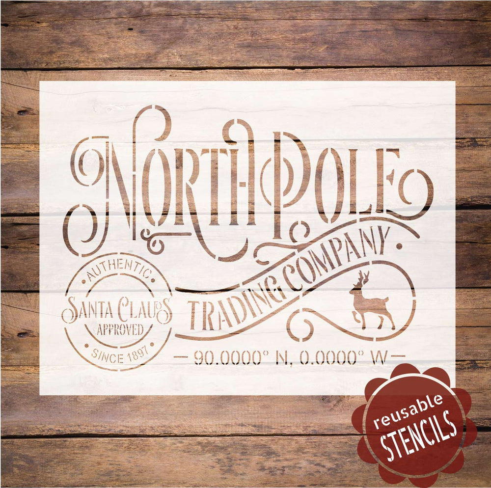 North Pole Stencil| WallCutz Crafts