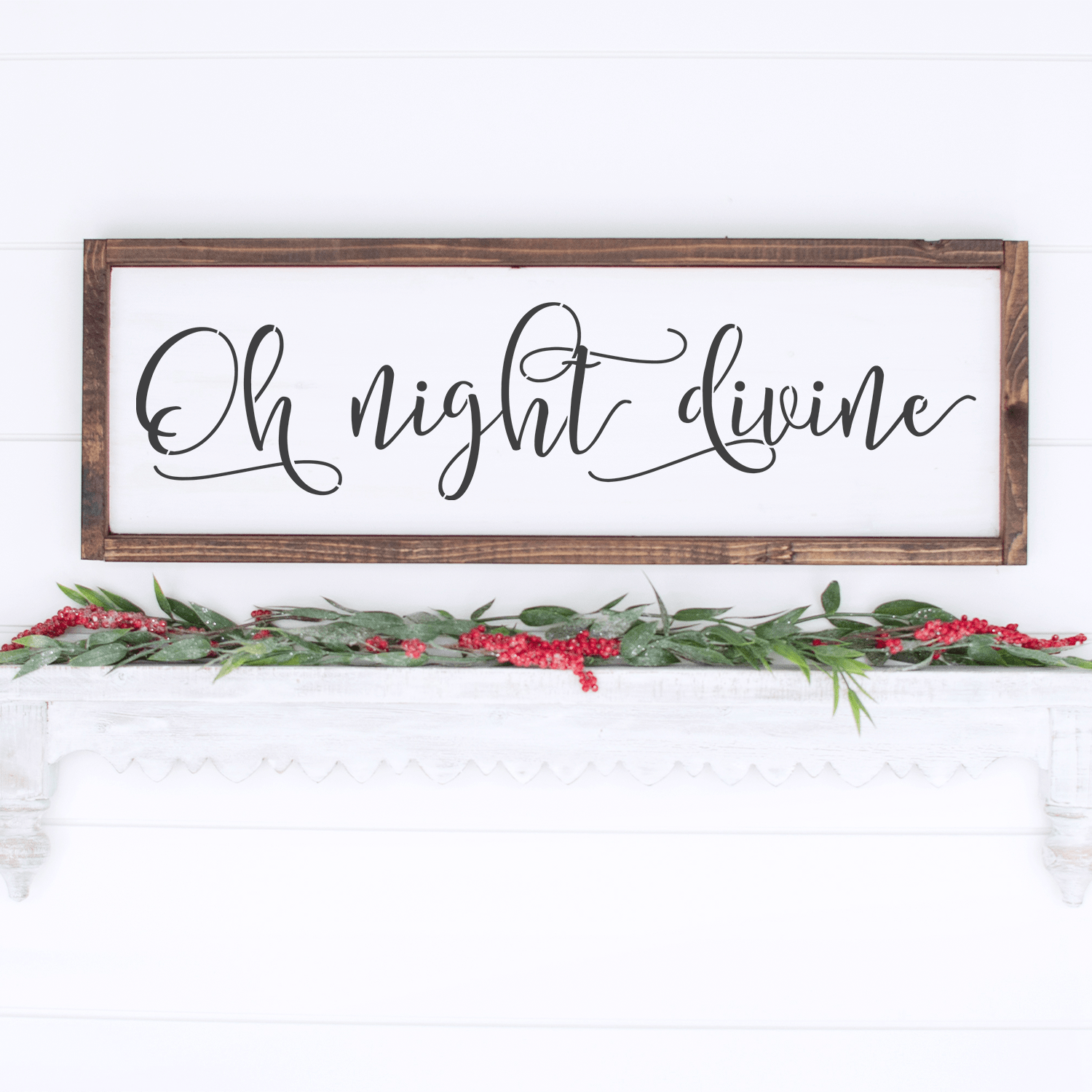 Oh Night Divine Stencil - O Night Divine – WallCutz Crafts