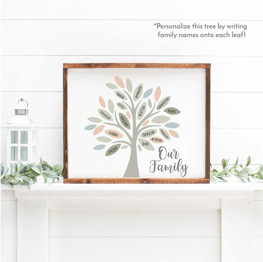 Our Family Tree / big leaf tree stencil – WallCutz Crafts