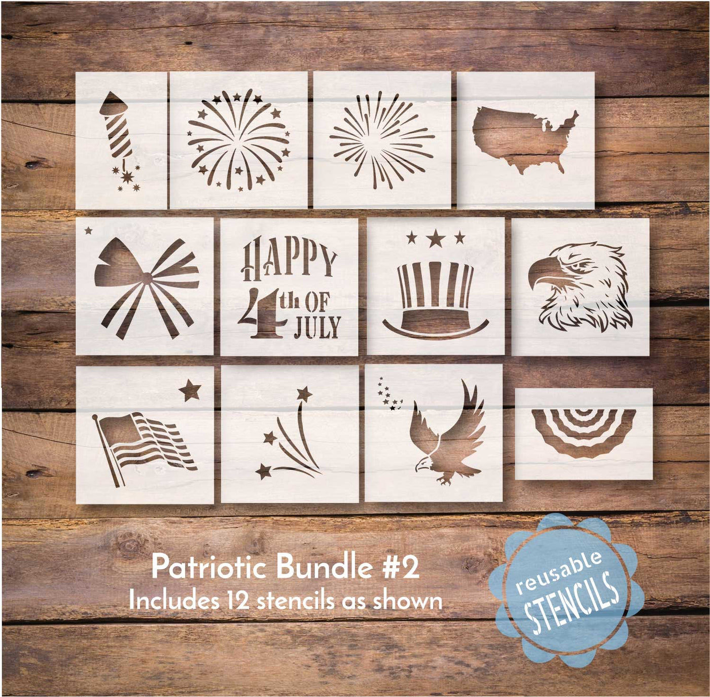 Patriotic / Americana Stencils| WallCutz Crafts