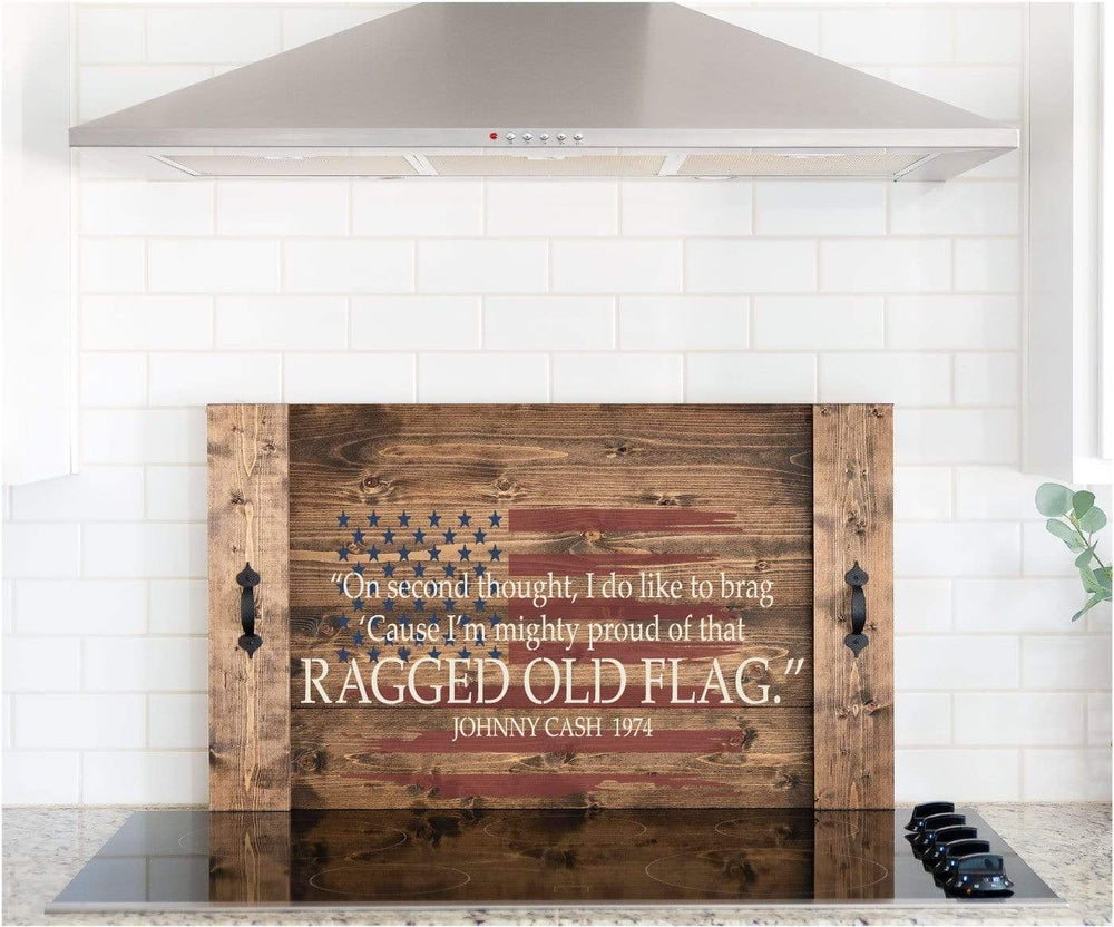 Ragged Old Flag - Johnny Cash Stencil| WallCutz Crafts