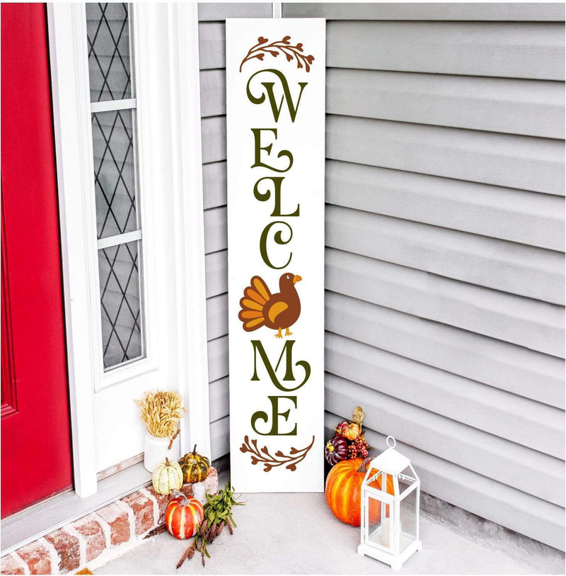 Welcome Turkey - Thanksgiving Porch Stencil| WallCutz Crafts