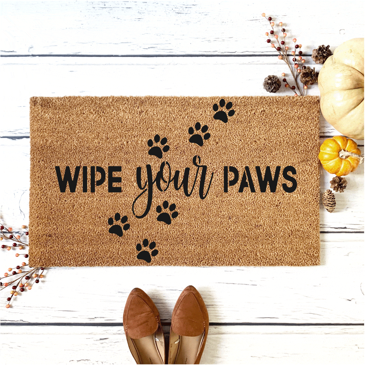 Wipe Your Paws Stencil| WallCutz Crafts